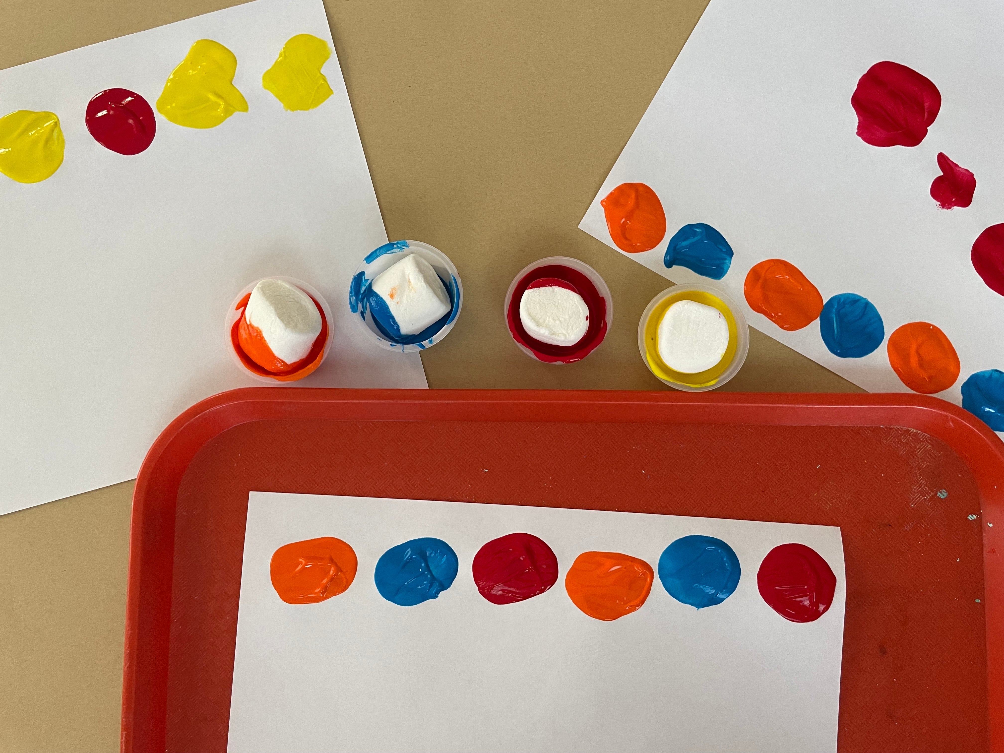 Marshmallow Pattern Painting – Subscription Box Kids