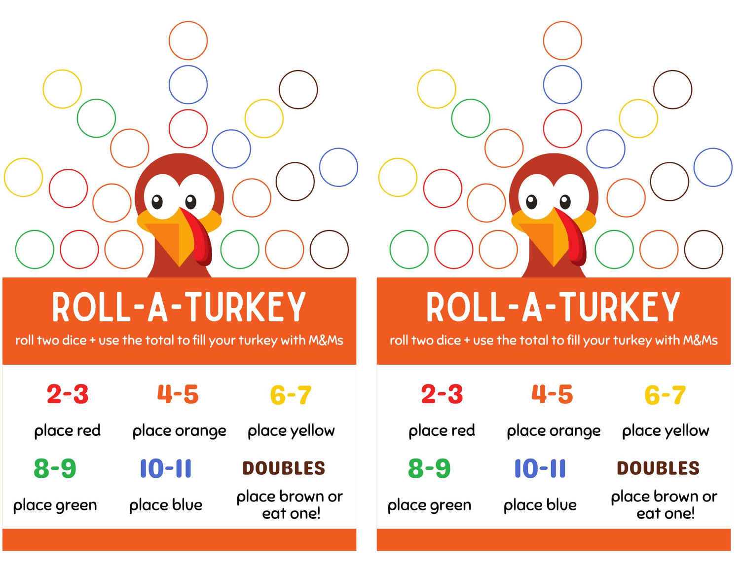 Thanksgiving Turkey Game Printable – Subscription Box Kids